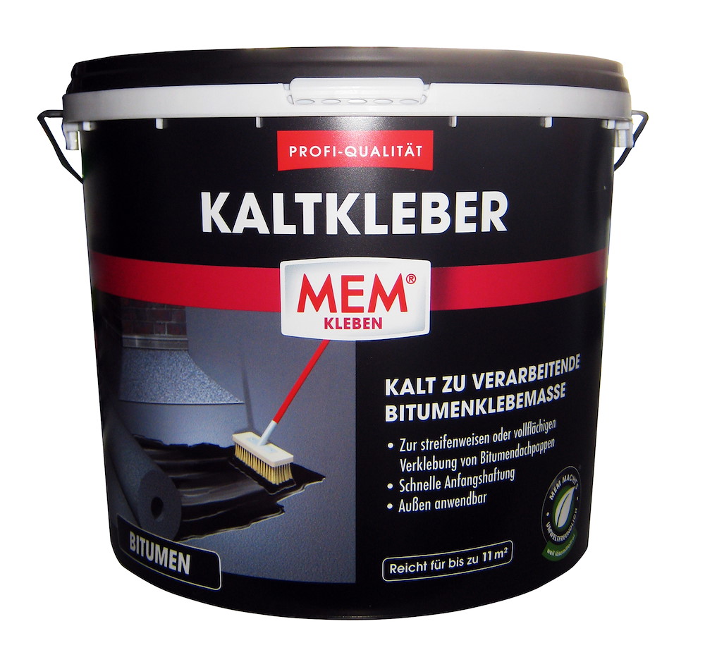 MEM Bitumen Kaltkleber, 6,5 kg - Bedachung, Fassade - Eichhorn AG