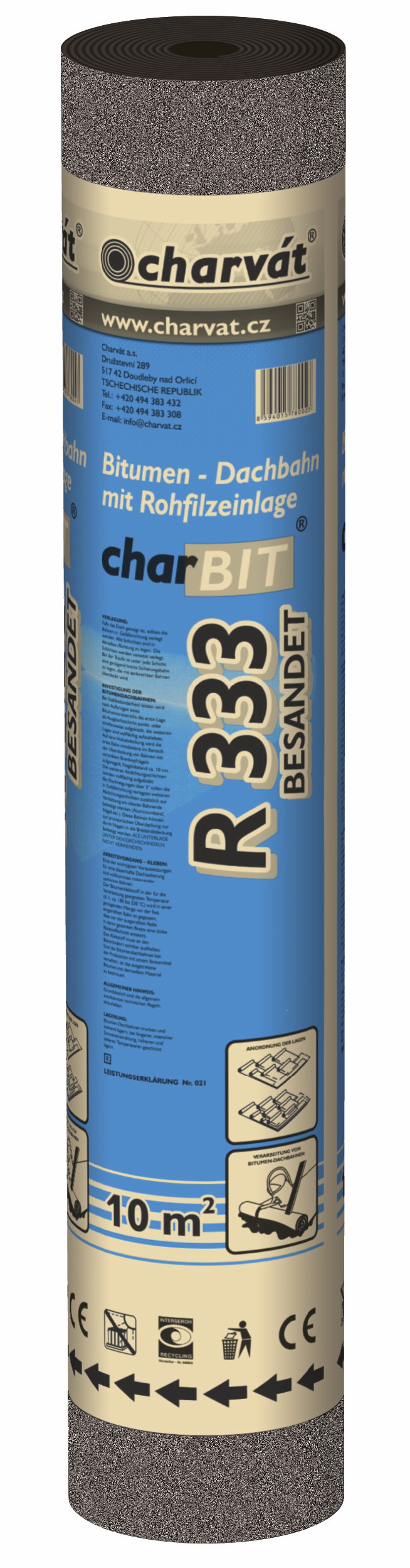 Bitumen-Dachpappe charBIT R333 - Bedachung, Fassade - Eichhorn AG